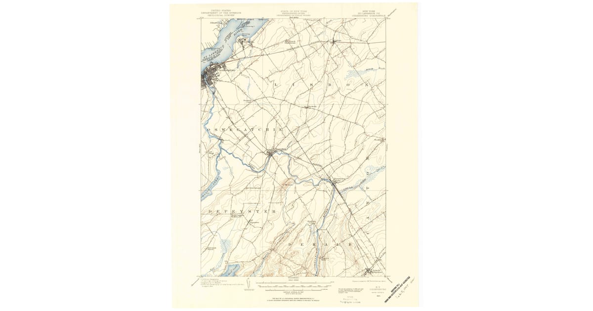 Old Maps of Canton, NY for Metal Detecting | Pastmaps