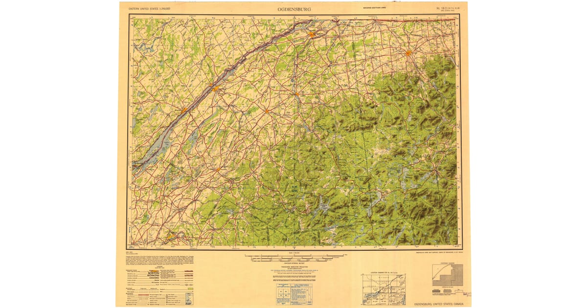 1950s Maps of Pyrites, Canton | Pastmaps