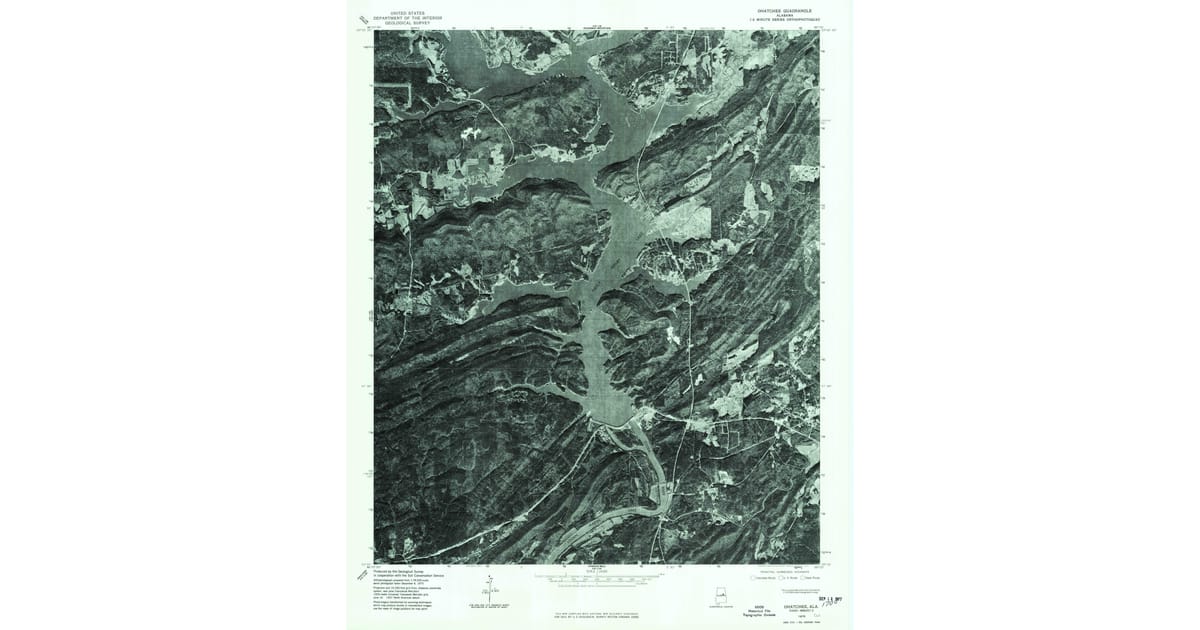 1970s Maps of Ohatchee, AL | Pastmaps