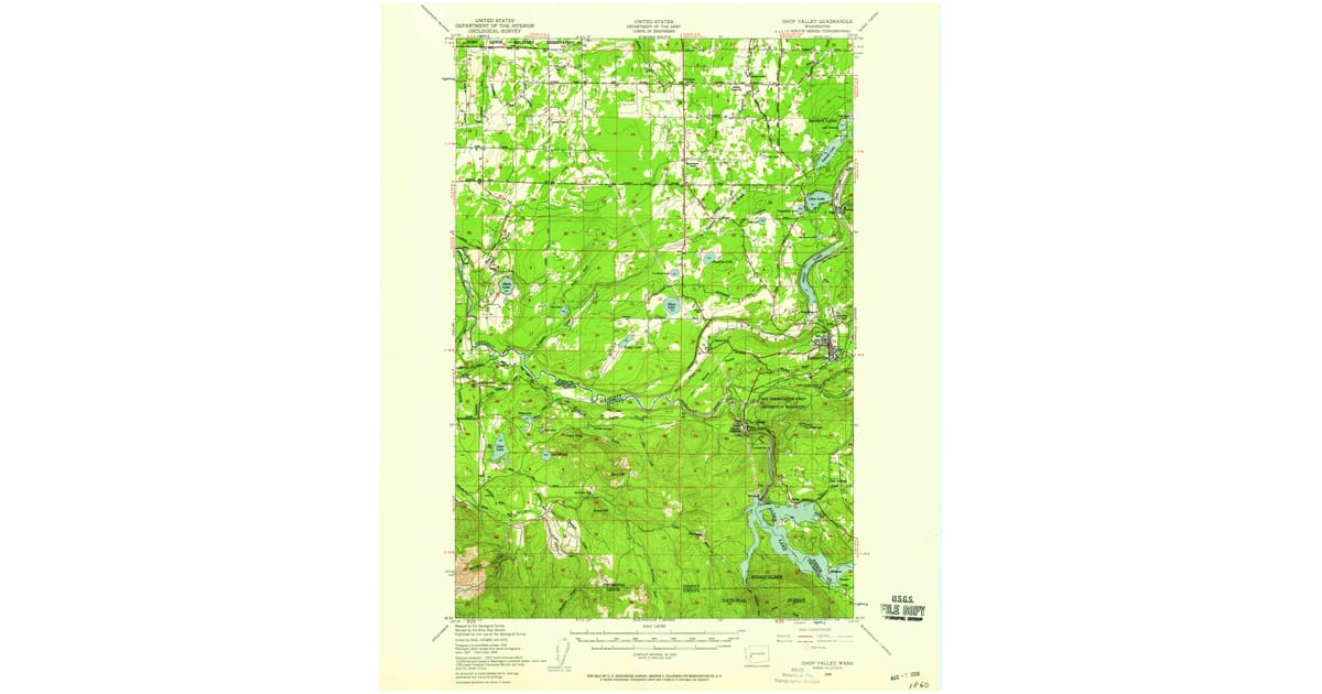 1949 Map of Ohop Valley, Pierce County, WA — High-Res | Pastmaps