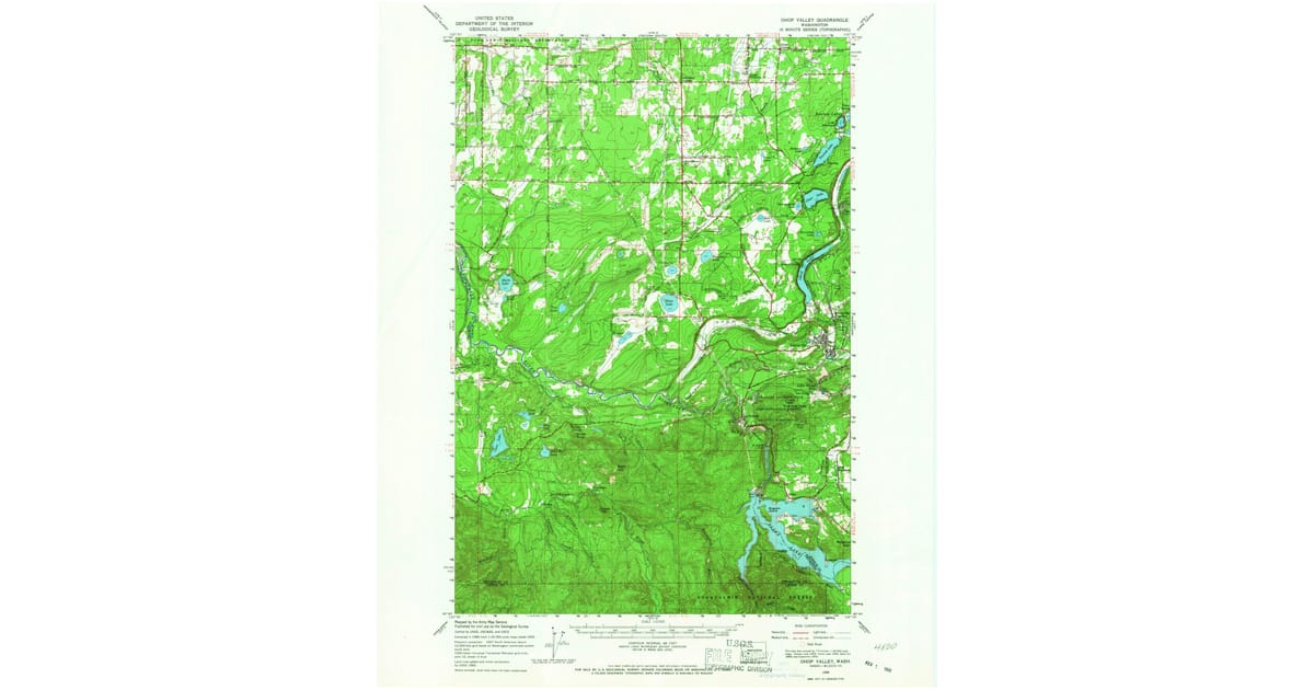 1959 Map of Ohop Valley, Pierce County, WA — High-Res | Pastmaps