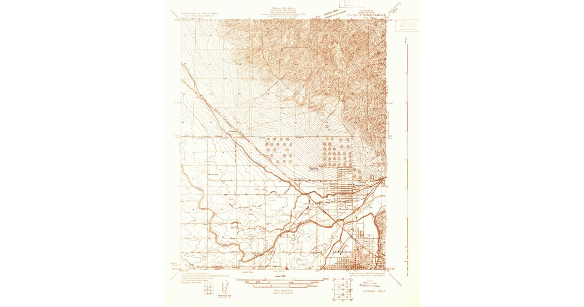 1930 Map of Oildale, CA — High-Res | Pastmaps