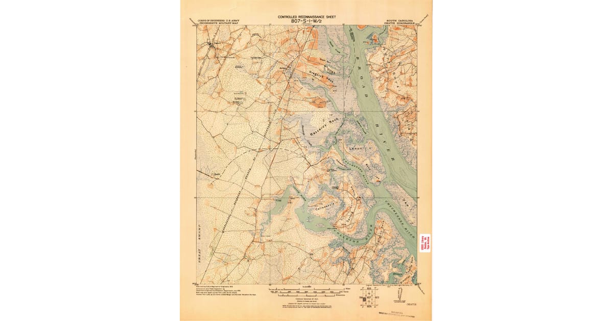 Old Maps of Port Royal, SC for Genealogy | Pastmaps