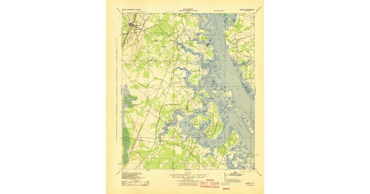 1940s Maps of Beaufort, SC | Pastmaps