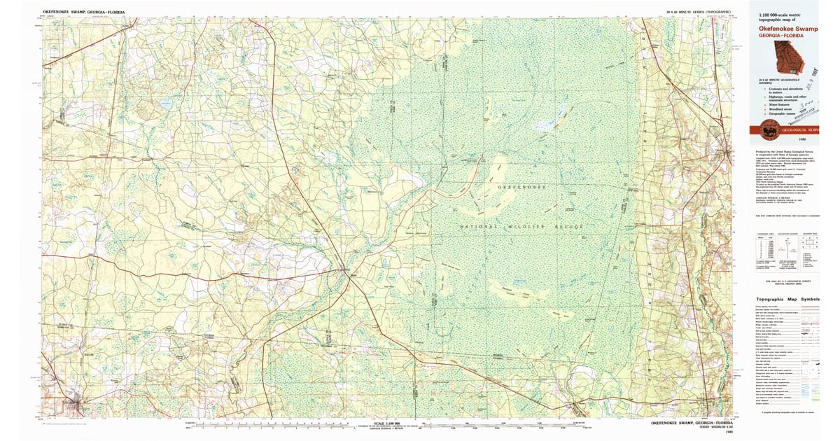 1980s Maps of Jasper, FL | Pastmaps