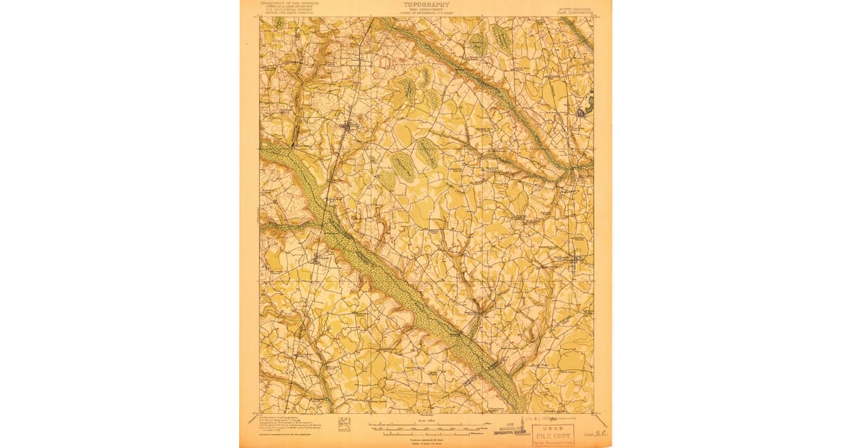1919 Map of Olar, SC — High-Res | Pastmaps