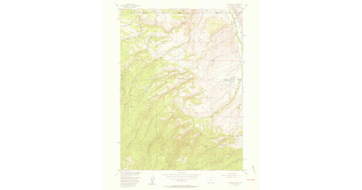 1955 Map of Old Roach, Larimer County, CO — High-Res | Pastmaps