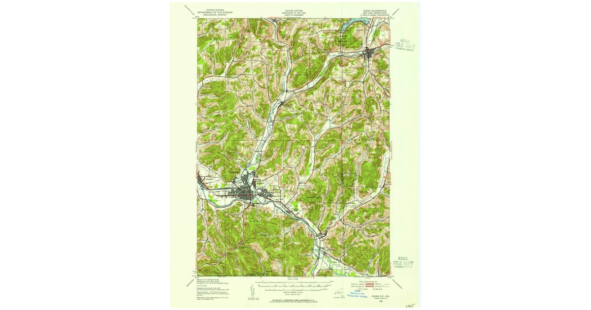 1900s (20th Century) Maps of Olean, NY | Pastmaps