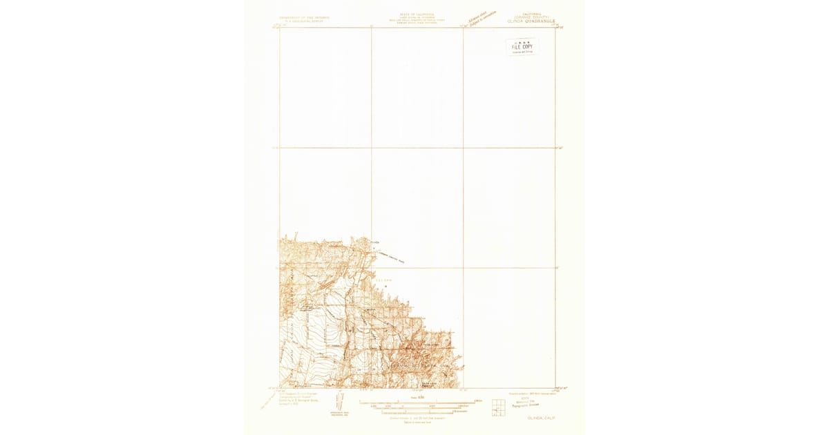 1932 Map of Olinda, Shasta County, CA — High-Res | Pastmaps