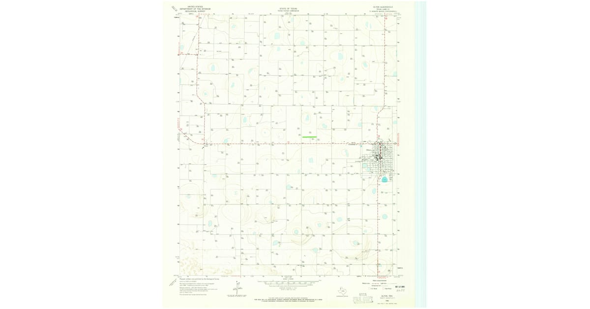1963 Map of Olton, TX — High-Res | Pastmaps