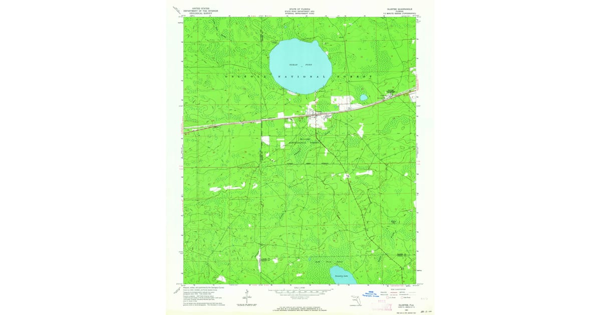 1960s Maps of Baker County, FL | Pastmaps