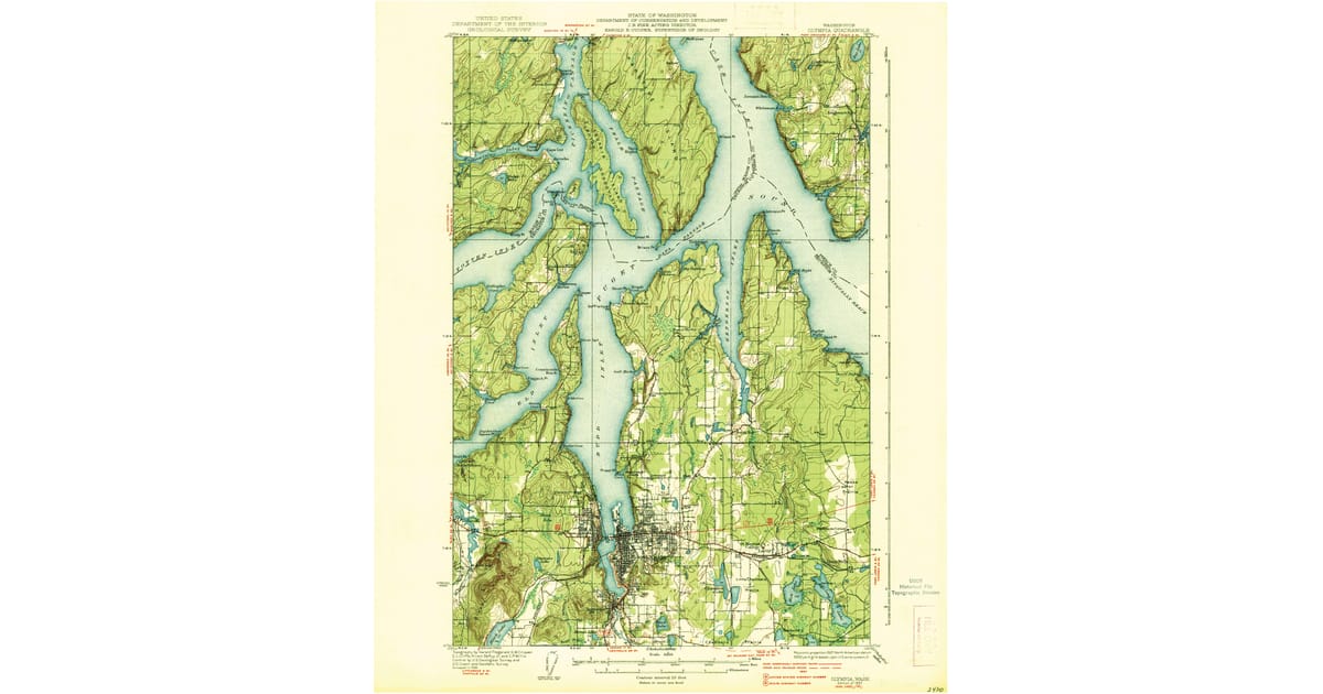 1930s Maps of Tumwater, WA | Pastmaps