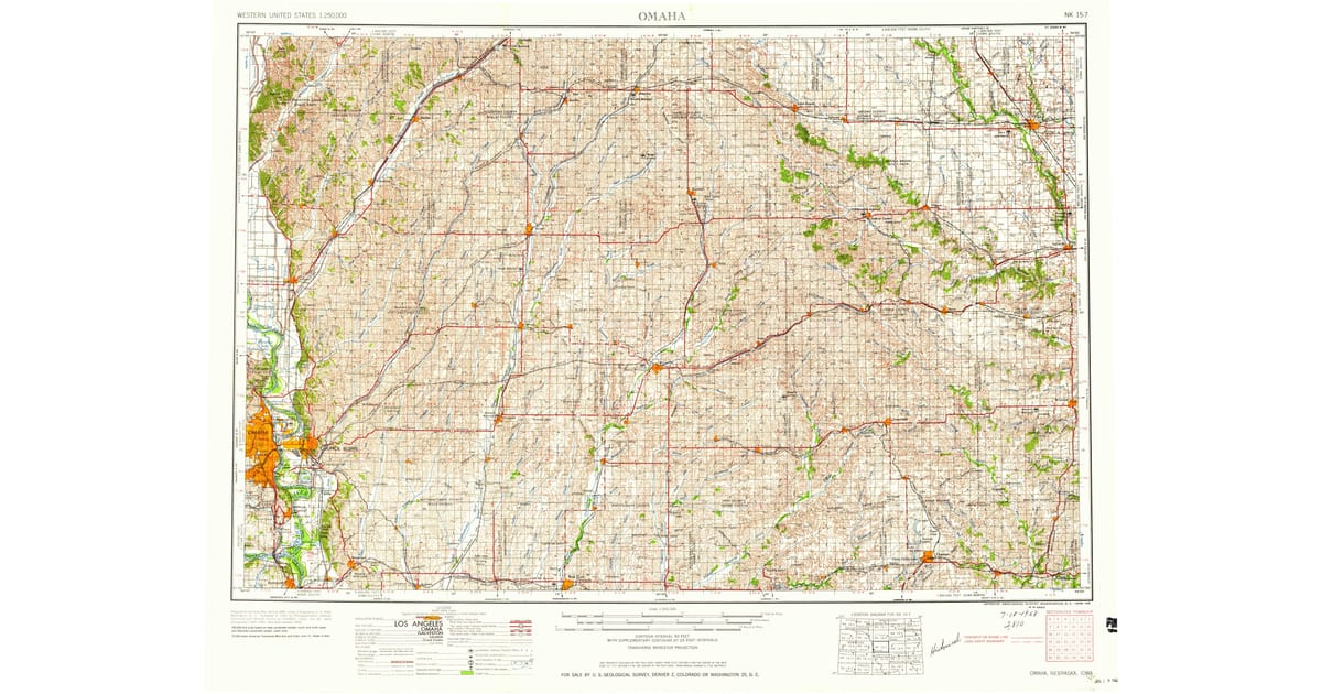 1958 Map of Omaha, NE — High-Res | Pastmaps