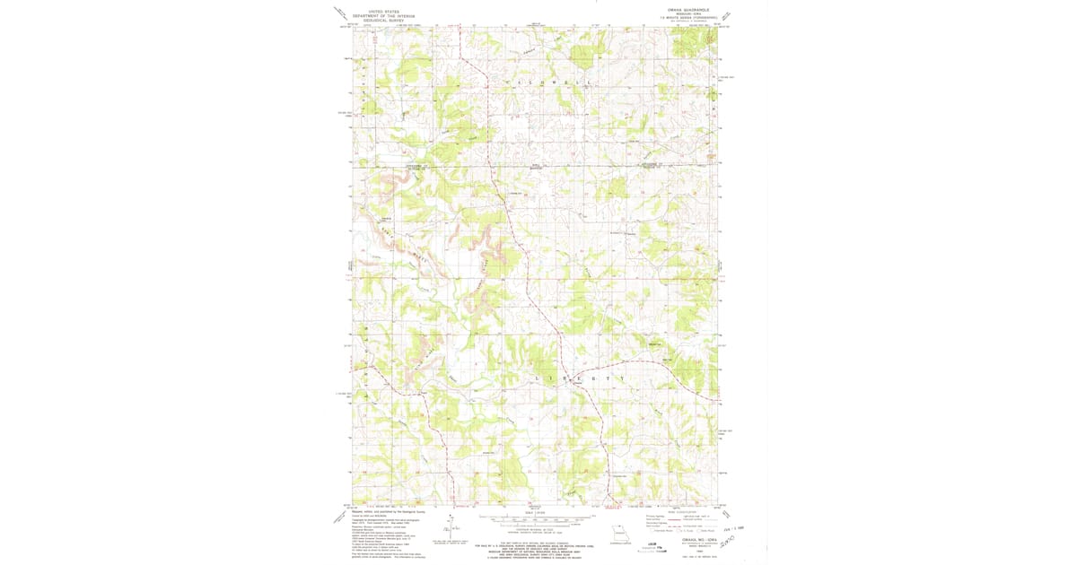 1980 Map of Omaha, Putnam County, MO — High-Res | Pastmaps