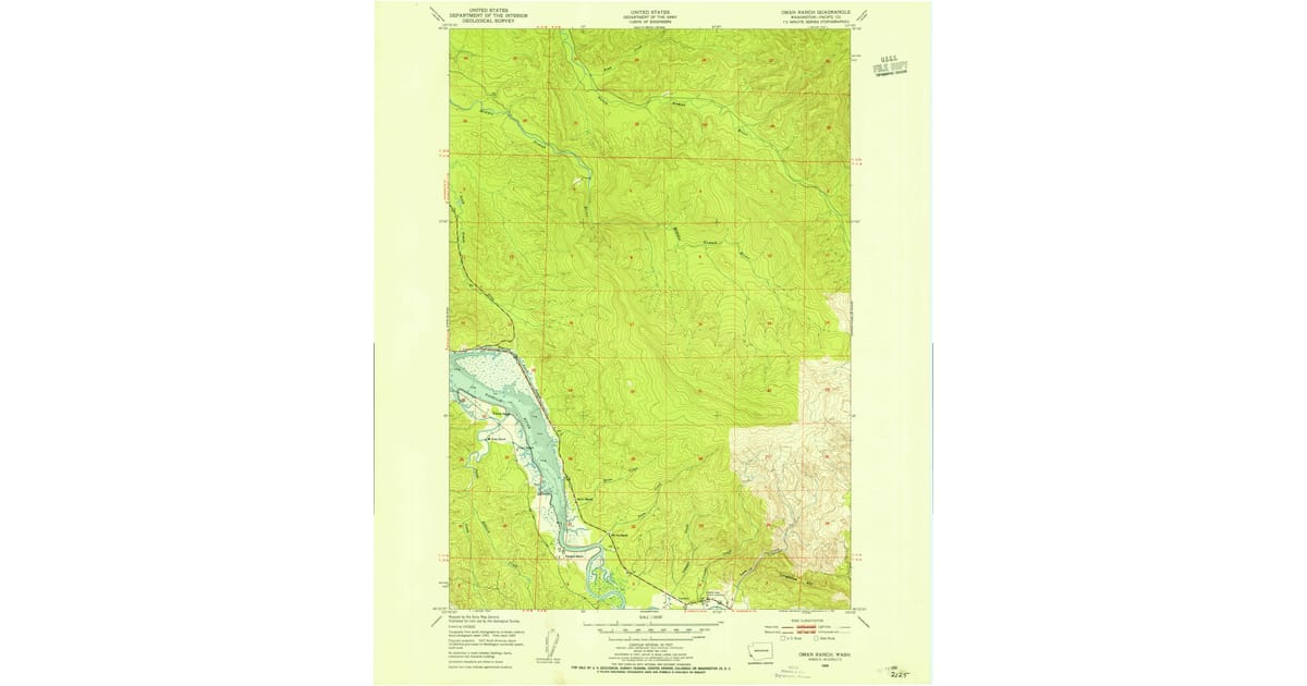 1949 Map of Oman Ranch, Pacific County, WA — High-Res | Pastmaps