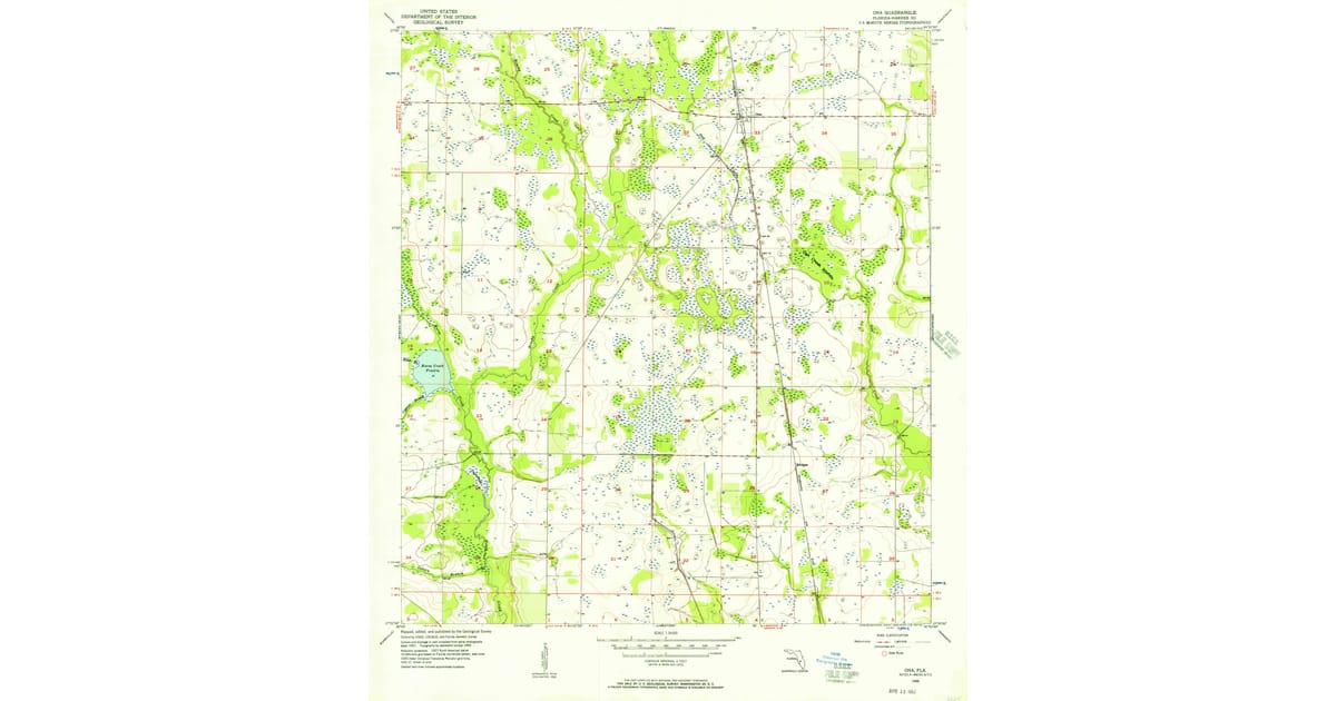 Old Maps of Ona, FL | Pastmaps
