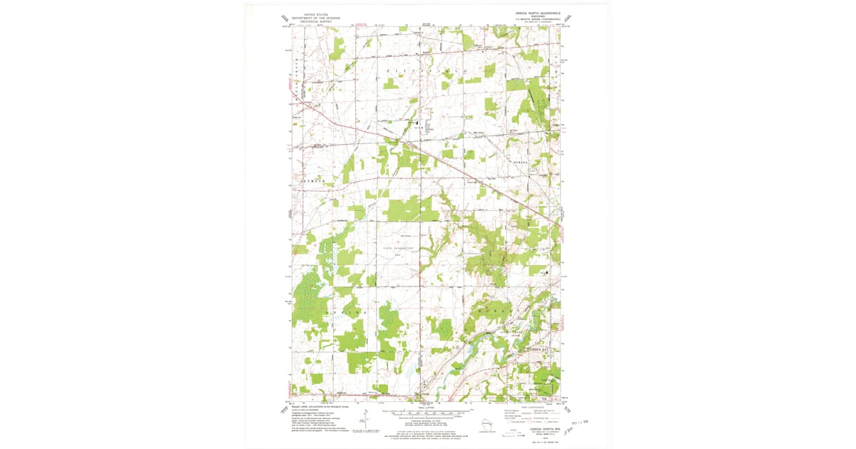 1974 Map of Oneida North, Brown County, WI — High-Res | Pastmaps