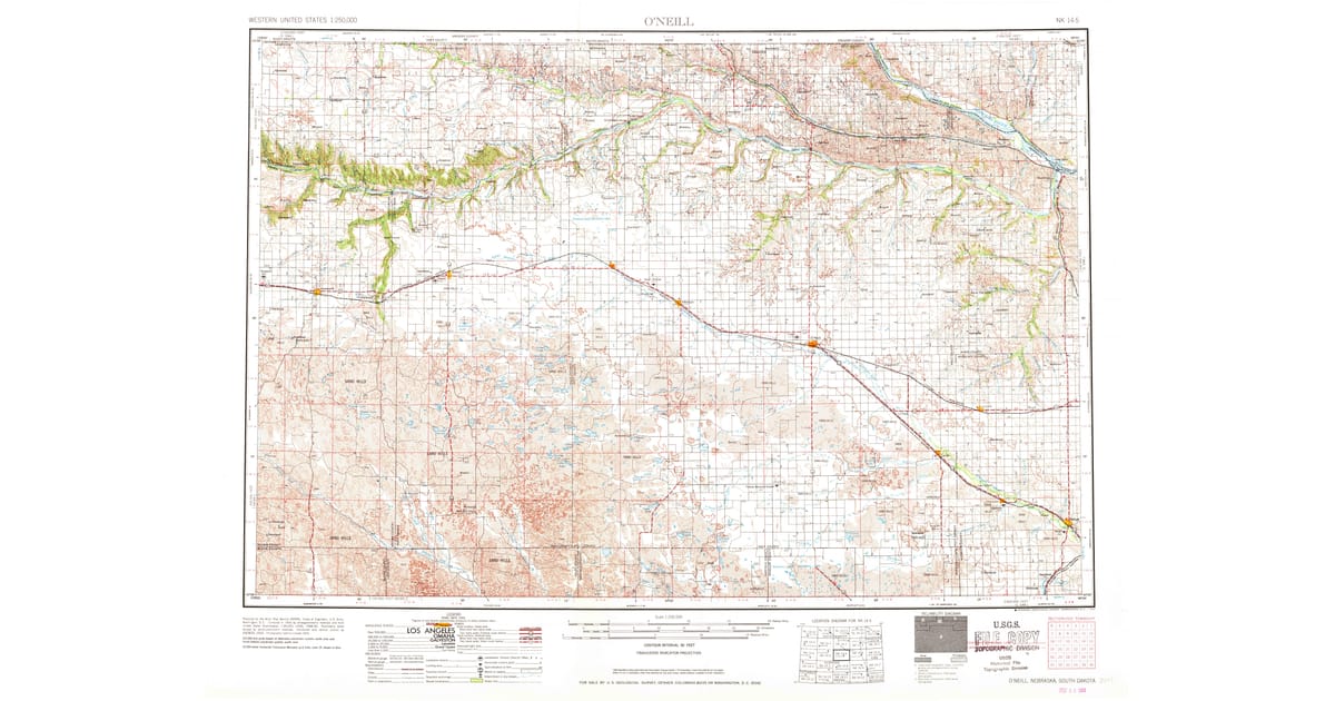 1960s Maps of Bon Homme County, SD | Pastmaps