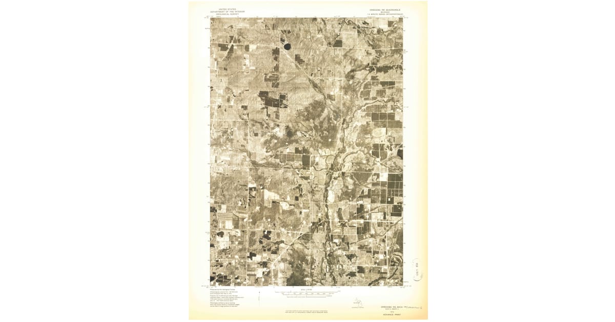 1976 Map of Onekama NE, Manistee County, MI — High-Res | Pastmaps