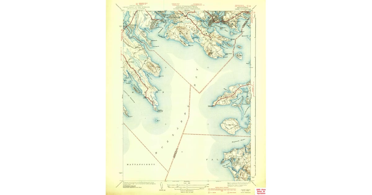1941 Map of Onset, MA — High-Res | Pastmaps