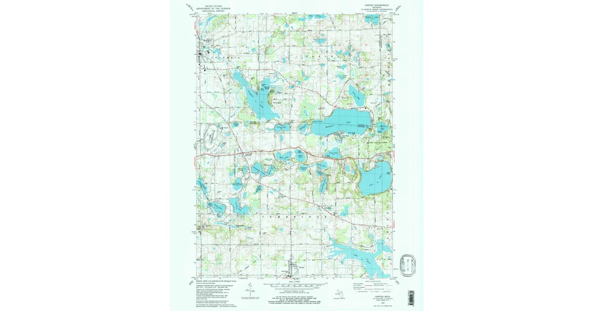 1980s Maps of Oak Shade Park, Cambridge Township | Pastmaps