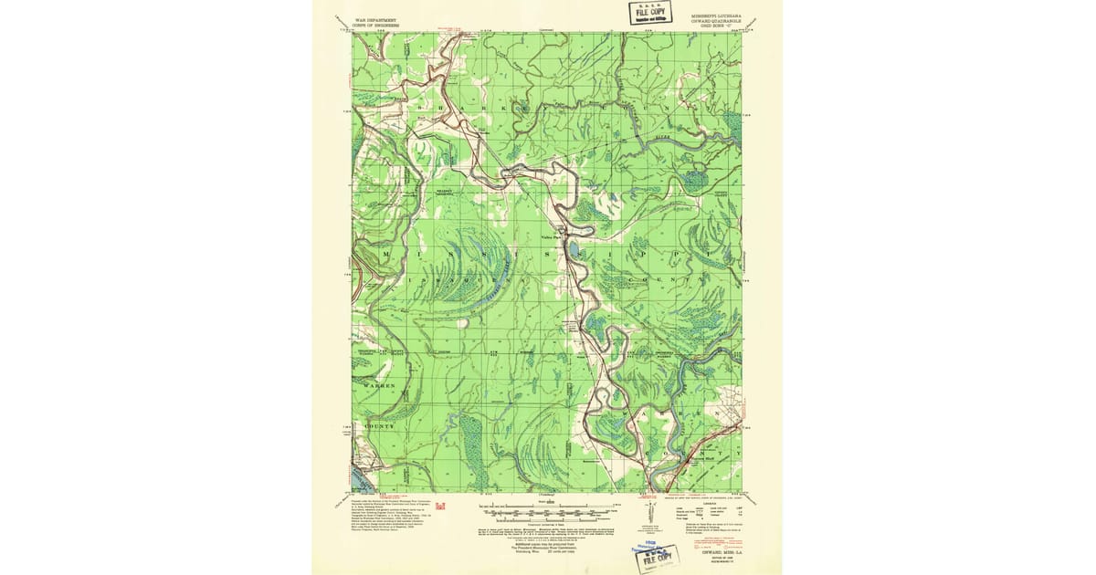 1900s (20th Century) Maps of Sharkey County, MS | Pastmaps