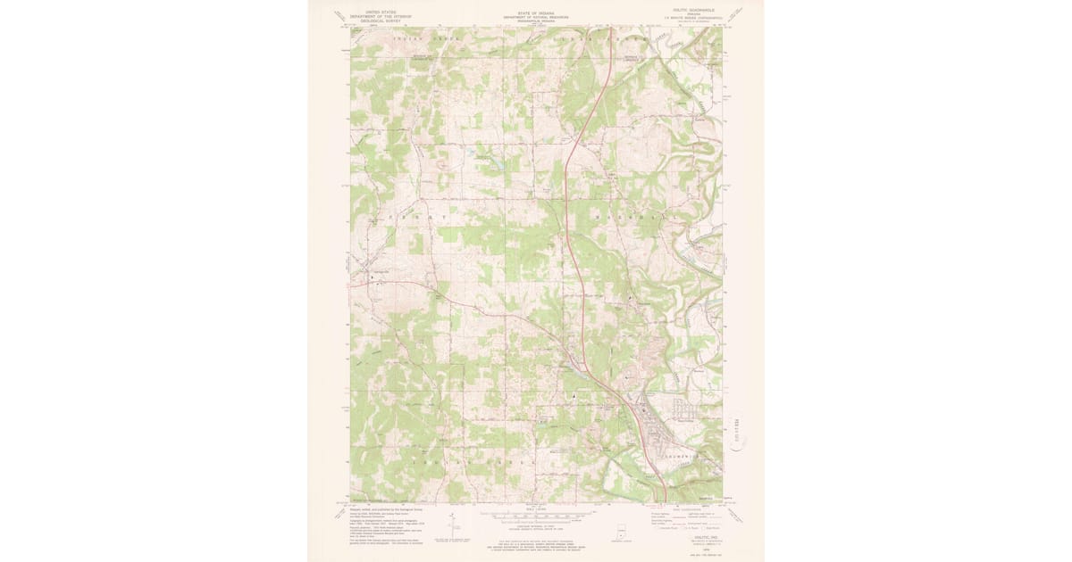 1970s Maps of Bedford, IN | Pastmaps
