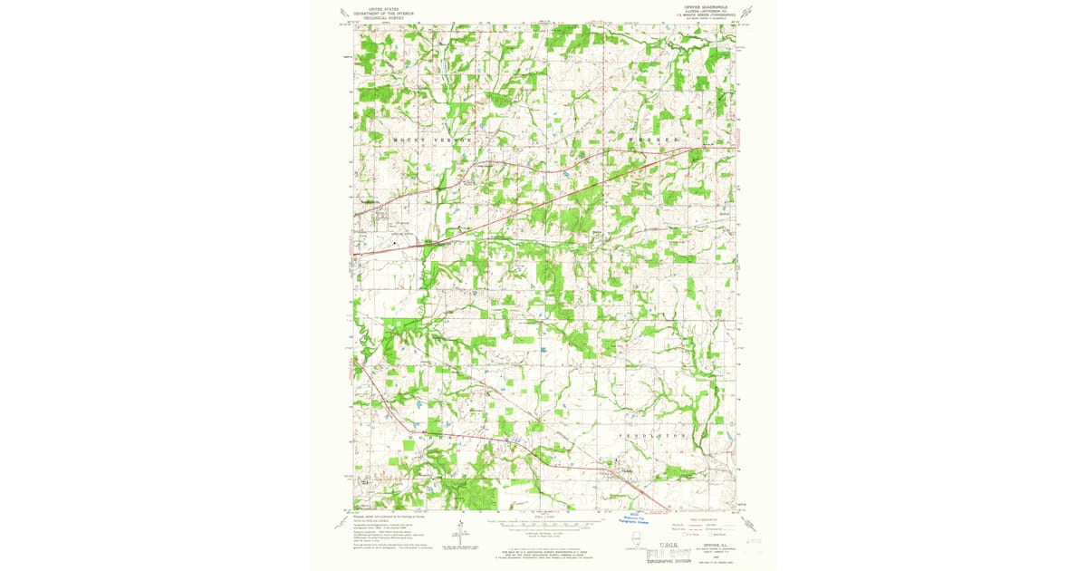 1964 Map of Opdyke, IL — High-Res | Pastmaps