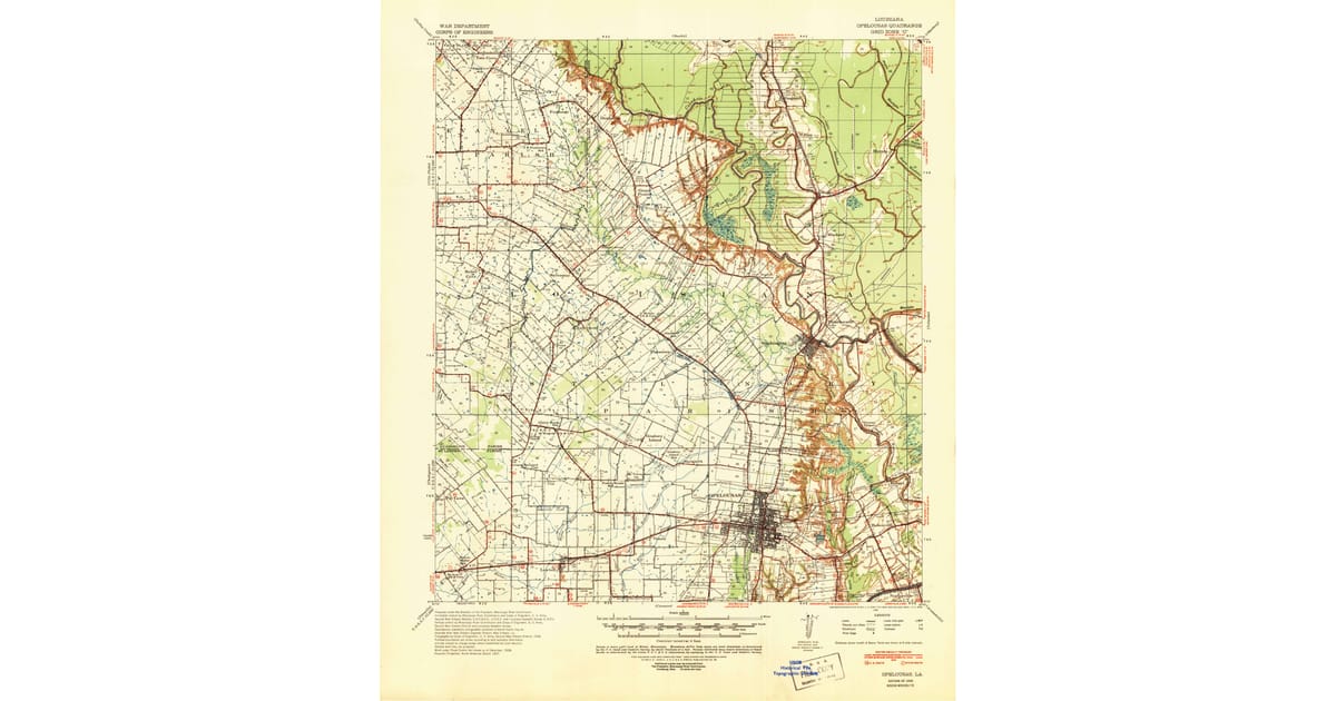 Old Maps of Nuba, LA | Pastmaps