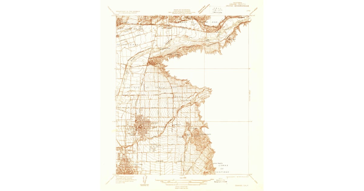1930s Maps of Santa Ana Triangle, Santa Ana Triangle | Pastmaps