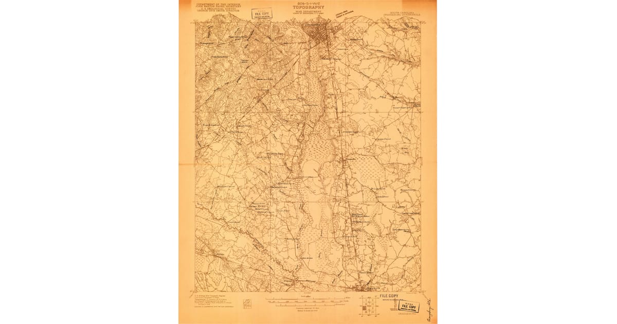 Old Maps of Williams Plaza, SC for Genealogy | Pastmaps