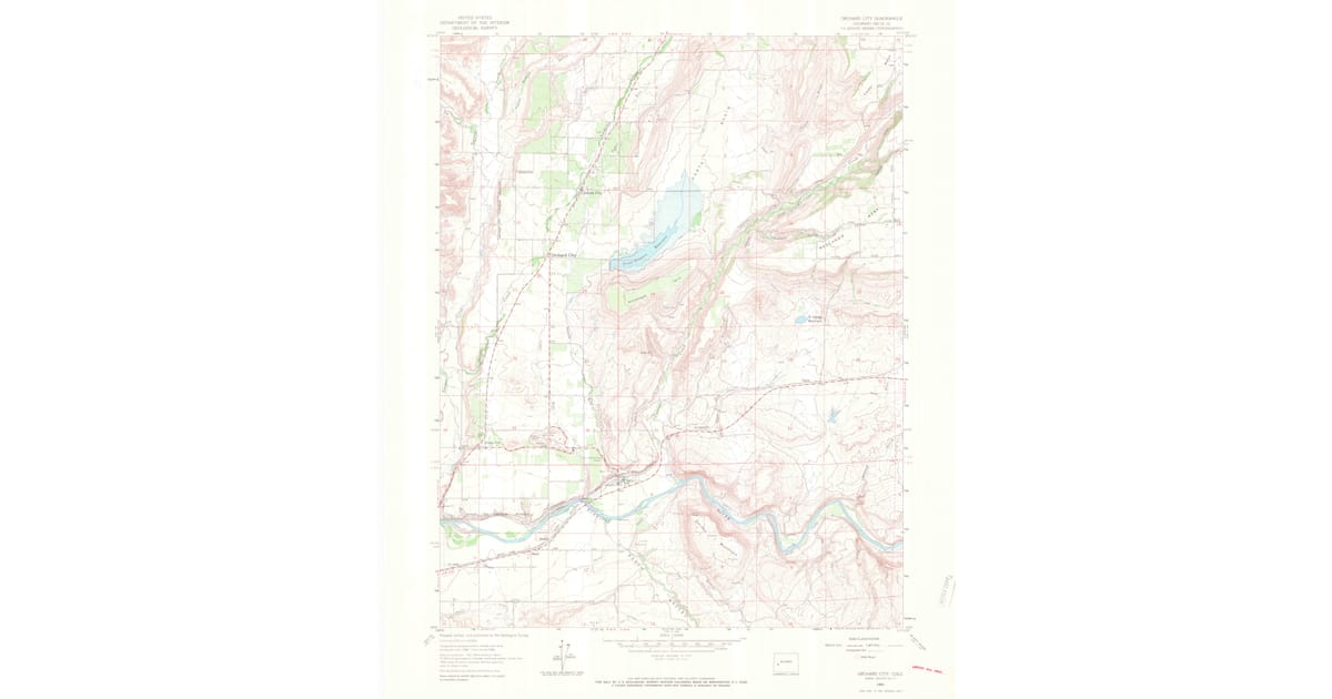 1962 Map of Orchard City, CO — High-Res | Pastmaps