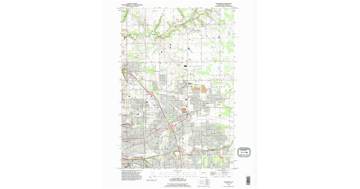 1990s Maps of Walnut Grove, Clark County | Pastmaps