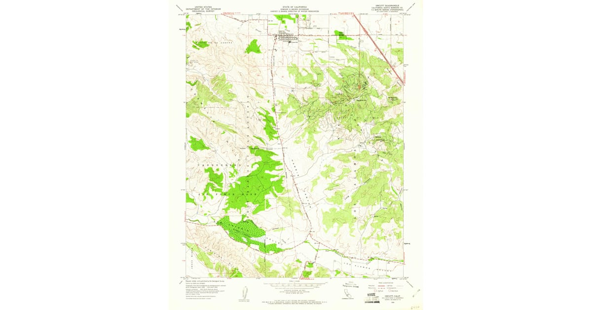 1959 Map of Orcutt, CA — High-Res | Pastmaps