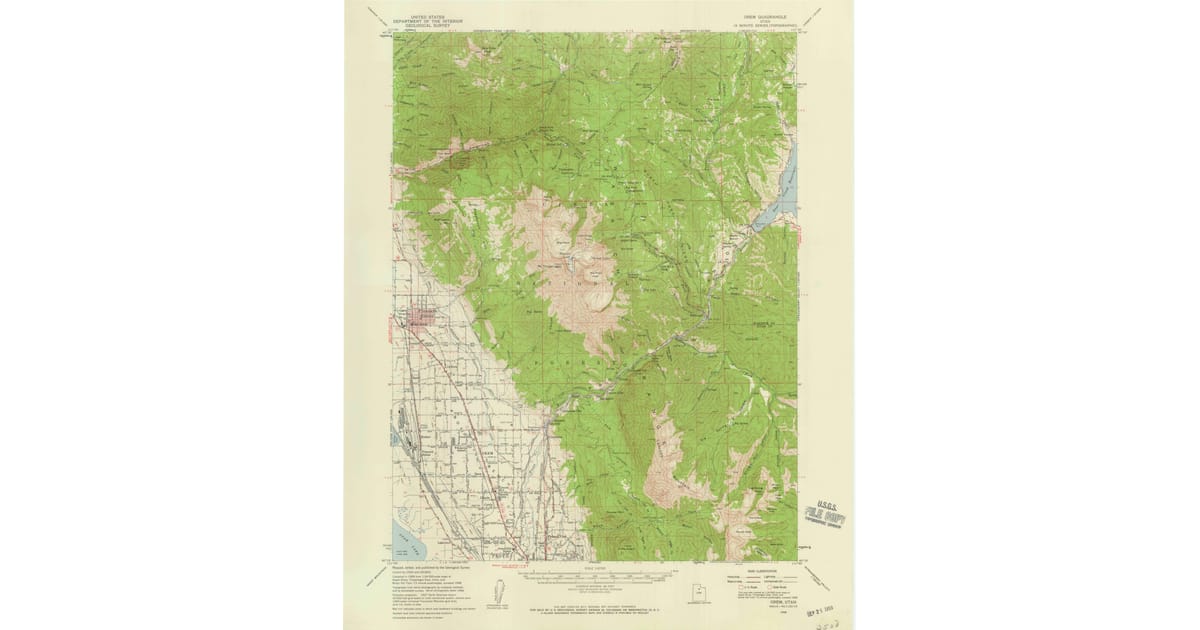1948 Map of Orem, UT — High-Res | Pastmaps