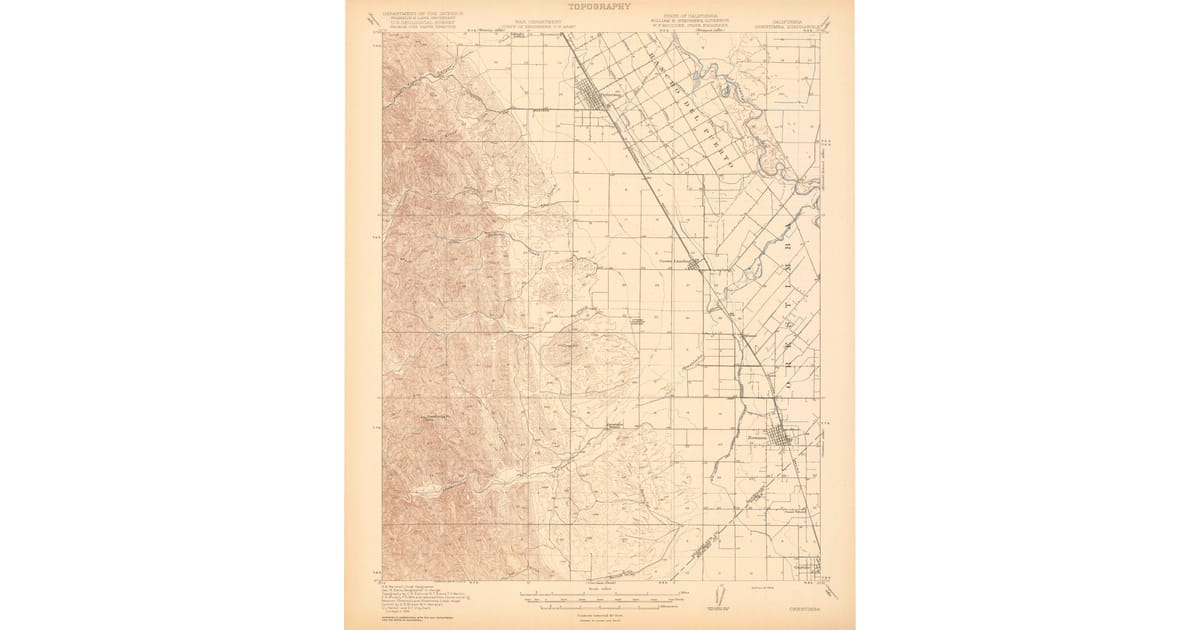 1919 Map of Orestimba, Stanislaus County, CA — High-Res | Pastmaps