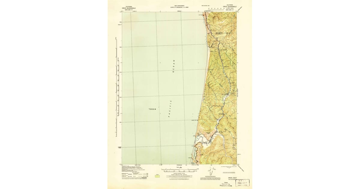 Old Maps of Orick, CA | Pastmaps