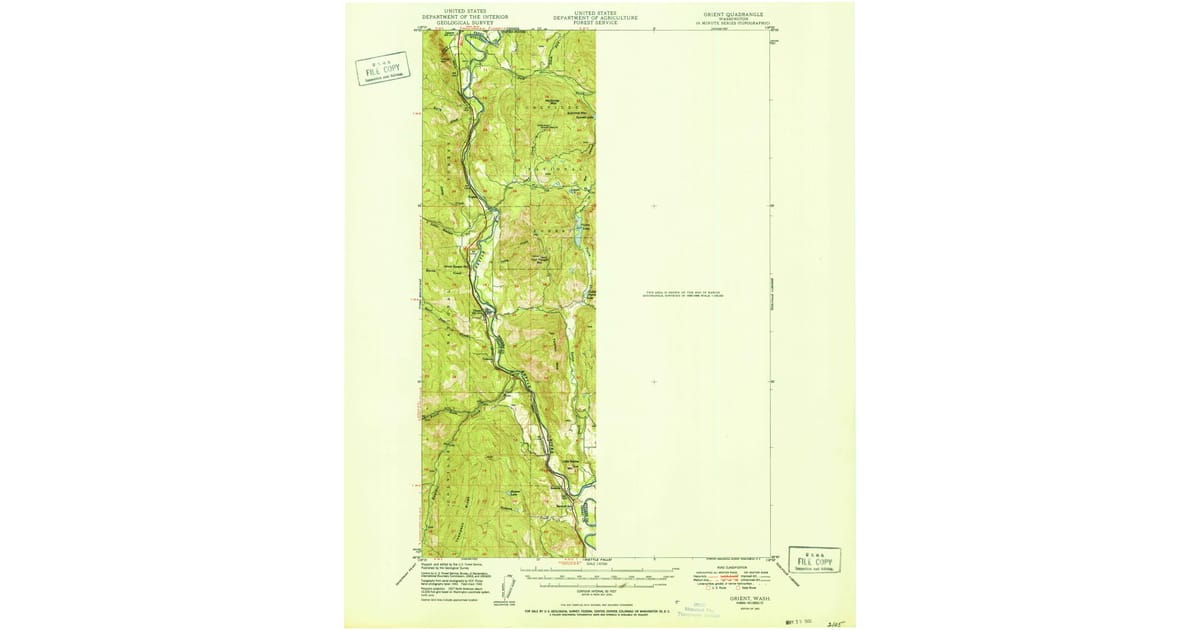 1950s Maps of Barstow, WA | Pastmaps