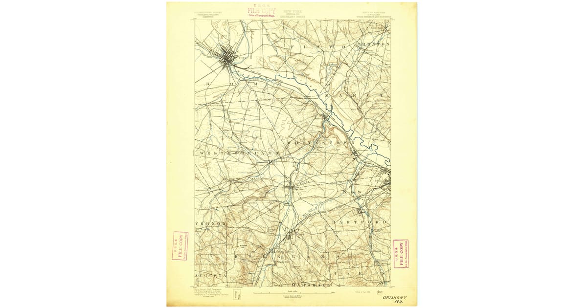 Old Maps of Utica, NY for Hiking & Exploration | Pastmaps