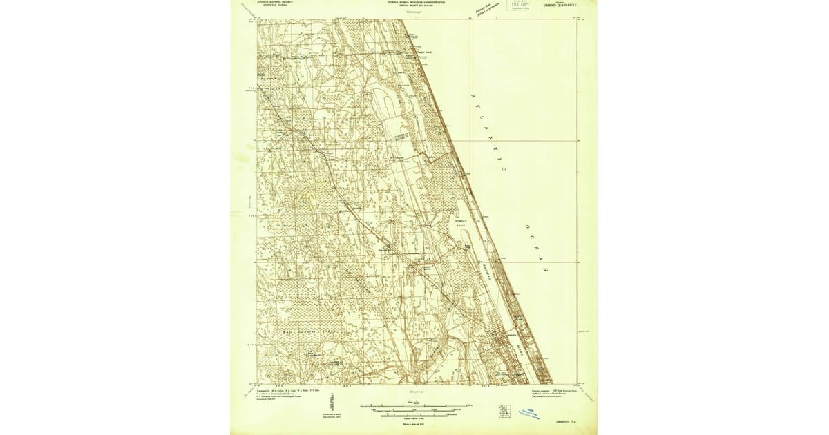 1930s Maps of Flagler Beach, FL | Pastmaps