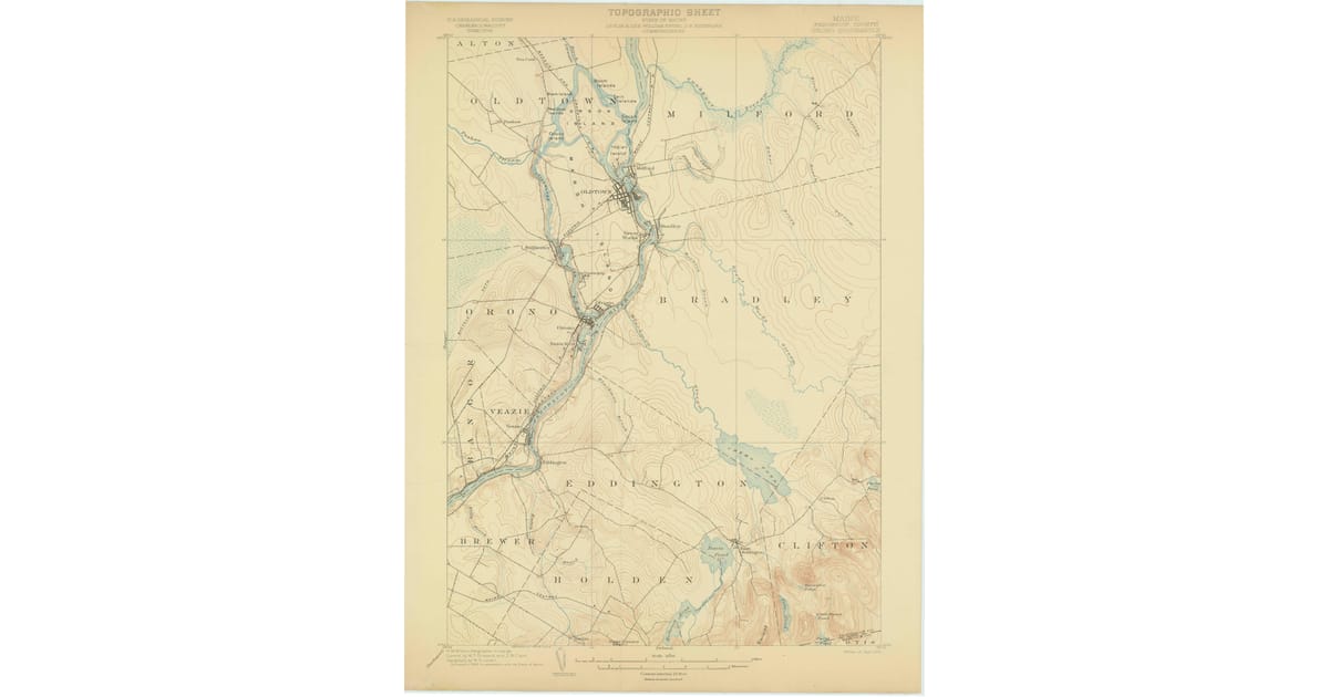 1902 Map of Orono, Penobscot County, ME — High-Res | Pastmaps