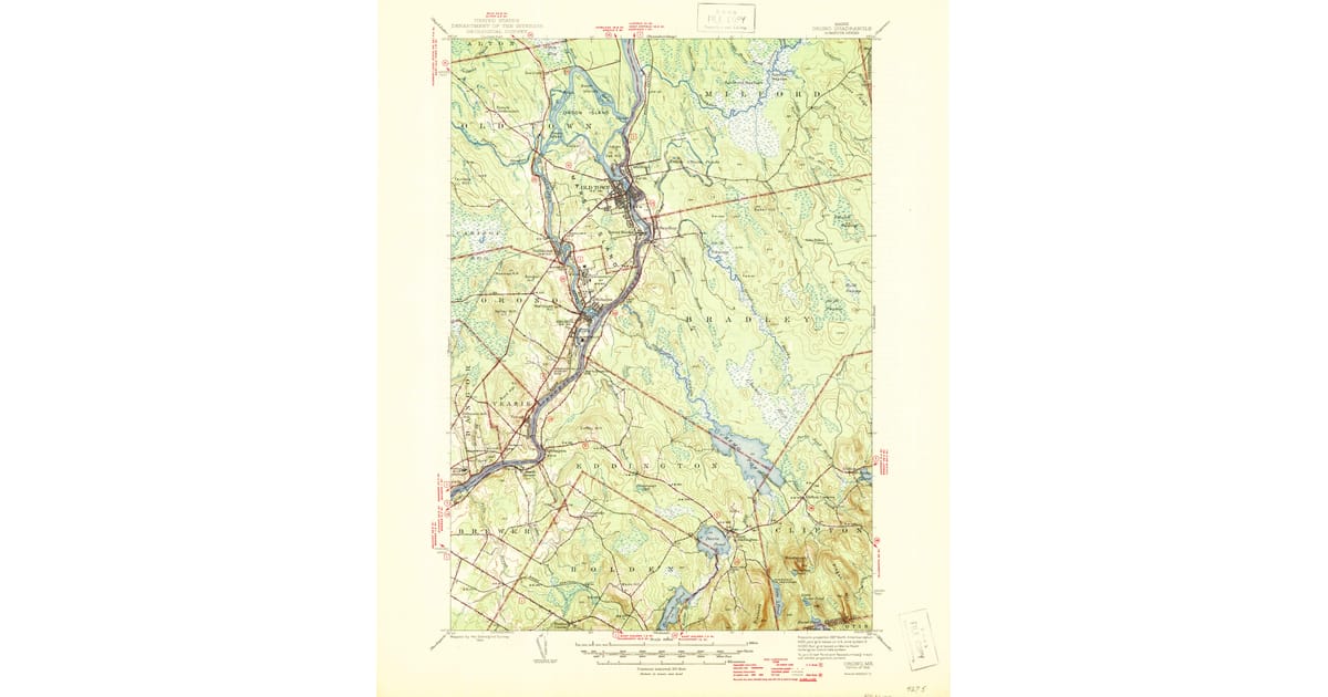 1946 Map of Orono, Penobscot County, ME — High-Res | Pastmaps