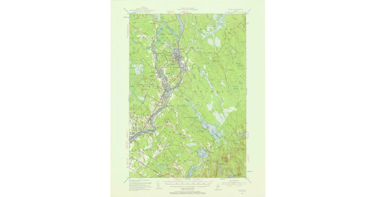1955 Map of Orono, Penobscot County, ME — High-Res | Pastmaps