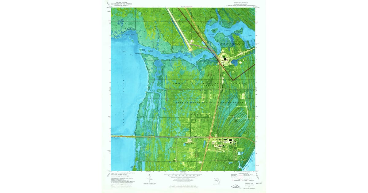 1970s Maps of Brevard County, FL | Pastmaps