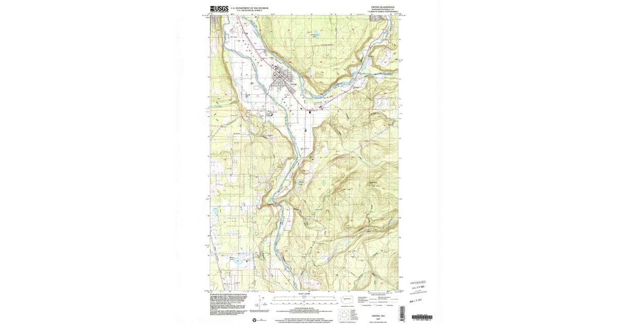 1997 Map of Orting, WA — High-Res | Pastmaps