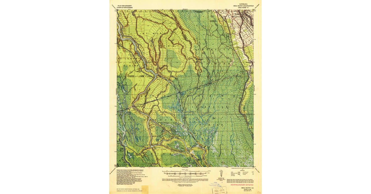 1930s Maps of St. Landry Parish, LA | Pastmaps