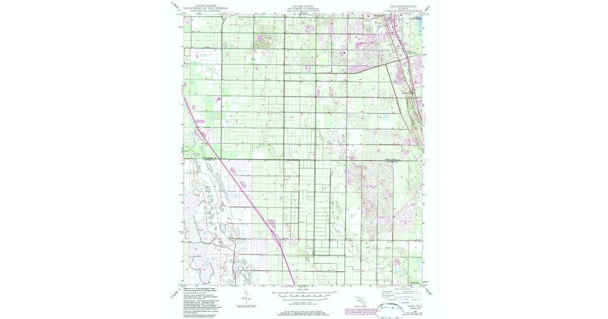 Old Maps of Seminole County, FL for Hiking & Exploration | Pastmaps