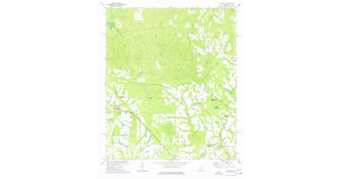 1977 Map of Osierfield, Ben Hill County, GA — High-Res | Pastmaps