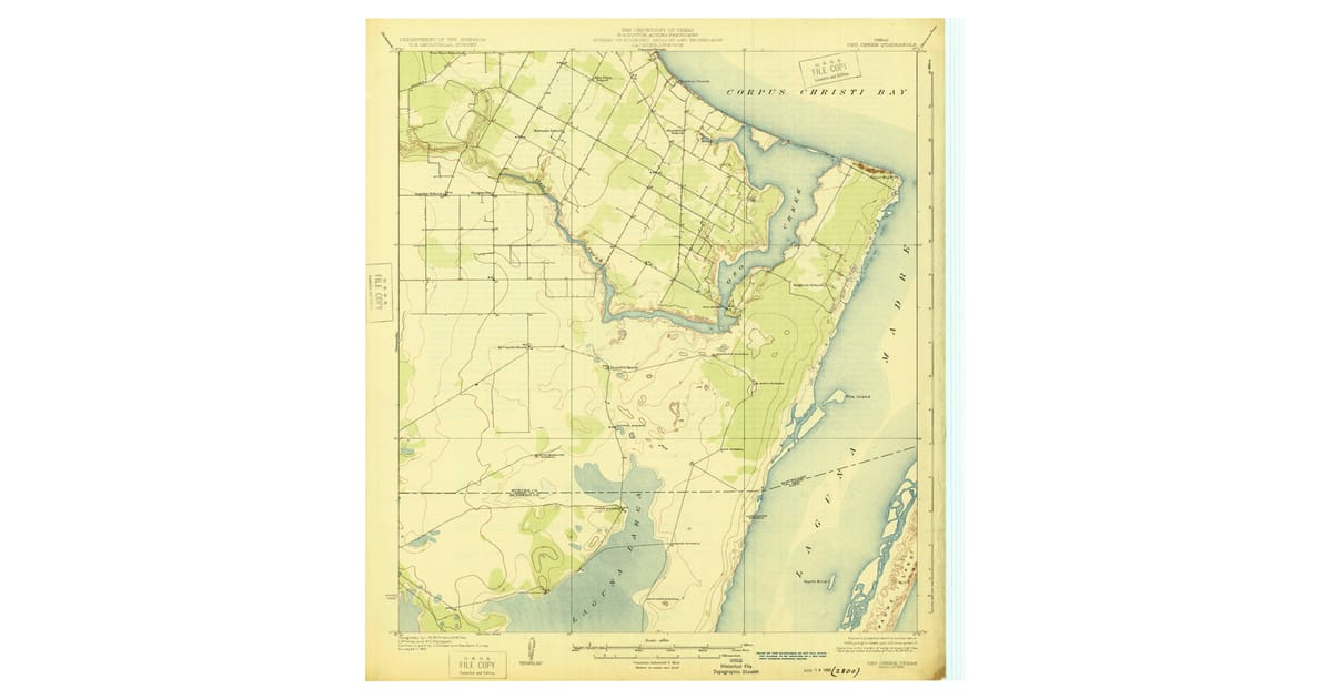 Old Maps of Flour Bluff, Corpus Christi | Pastmaps