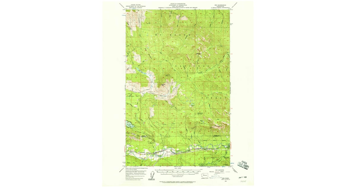 1956 Map of Oso, WA — High-Res | Pastmaps